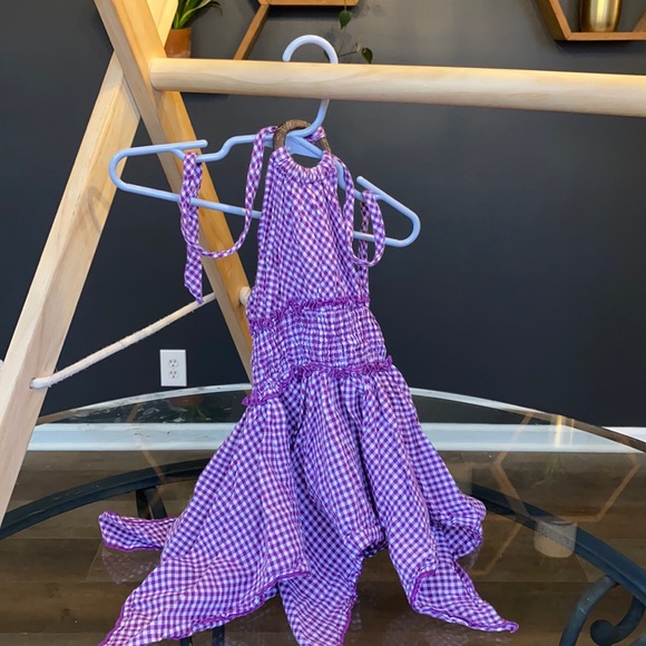 Lele Sadoughi | Dresses | Darling 2t Halter Summer Dress Gangnam Purple ...